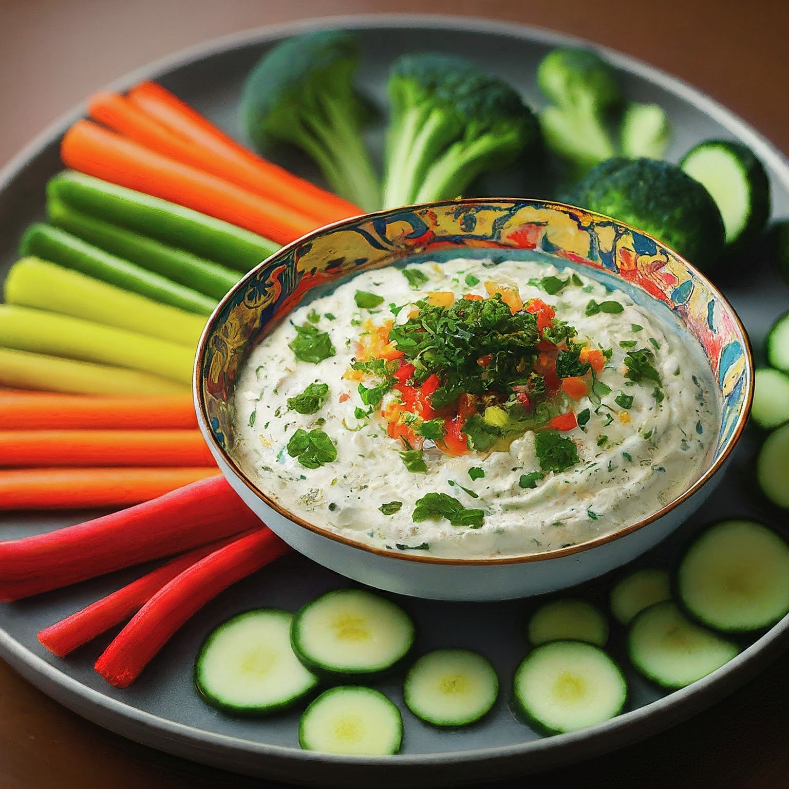 Veggie Dip Recipe: Power-Packed Snack! - The Fresh Man cook