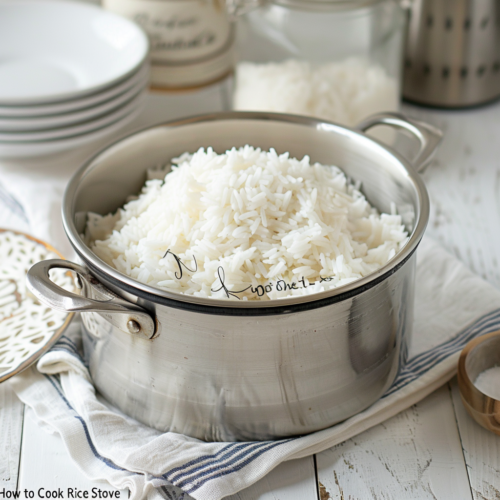how to cook rice using stove