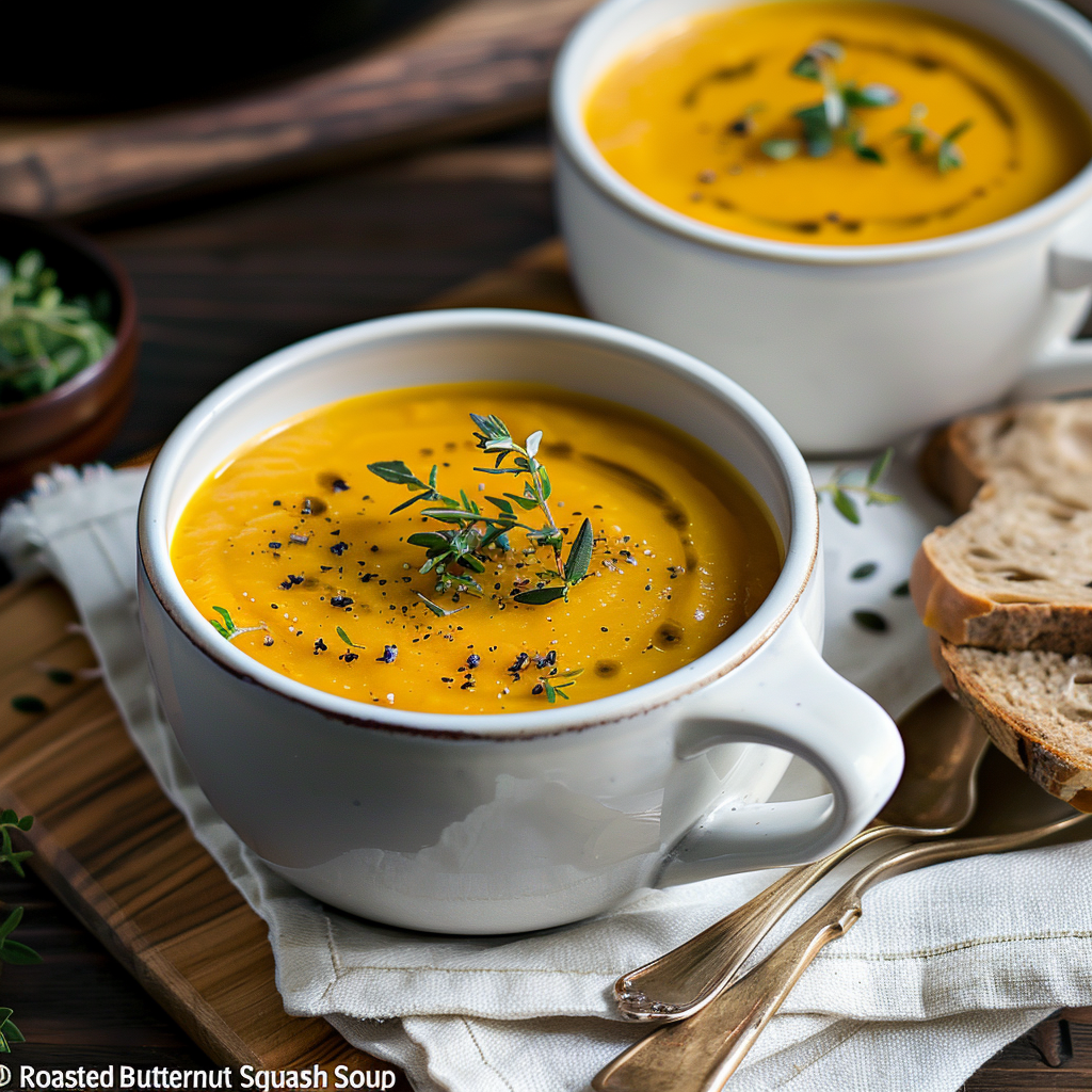 Roasted Butternut Squash Soup: Sizzle and Savor! - The Fresh Man cook