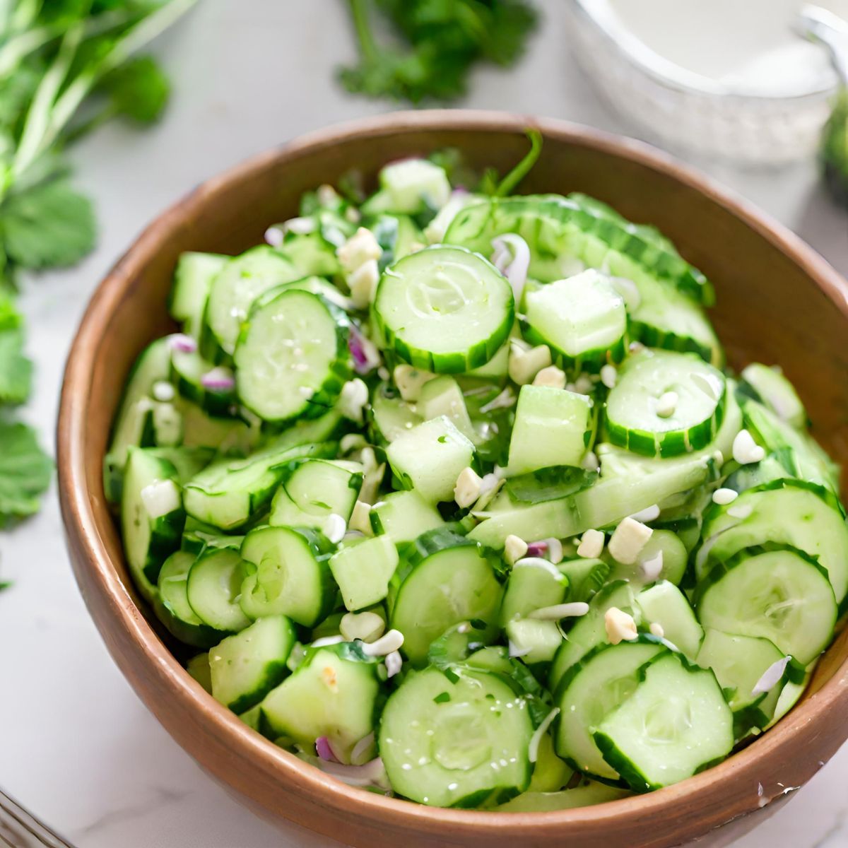 Crisp Cucumber Crunch (with a Zesty Lemon Twist) Salad - The Fresh Man cook