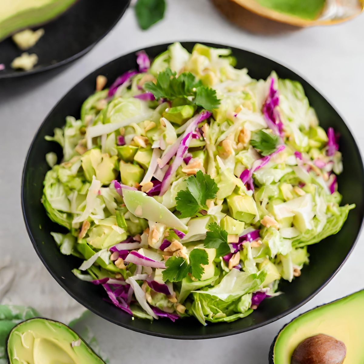 Creamy Avocado Crunch (Zesty Cabbage Fiesta) - The Fresh Man cook