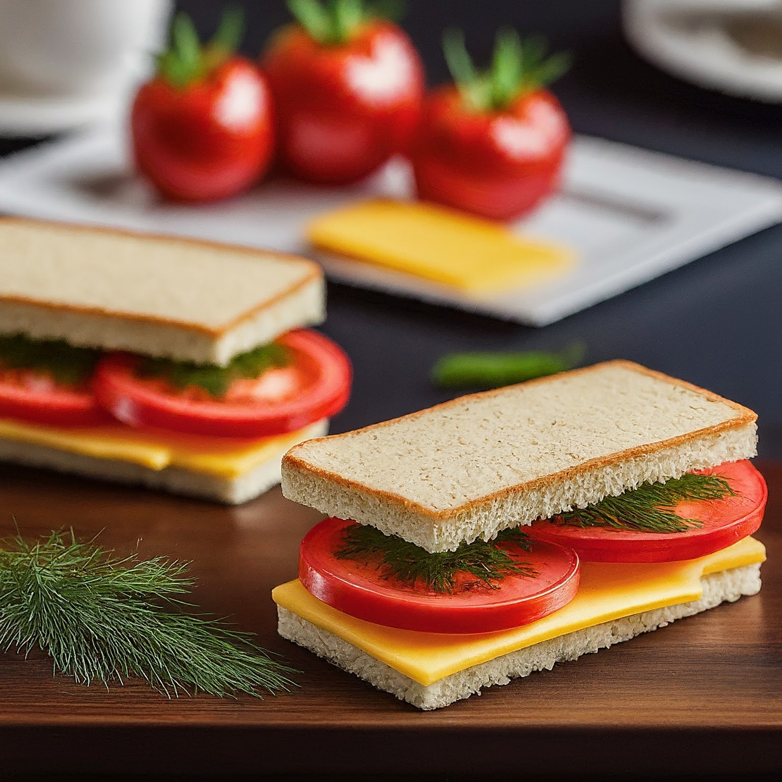 Gouda and Tomato Tea Sandwiches Recipe: Exquisite Delight! - The Fresh ...