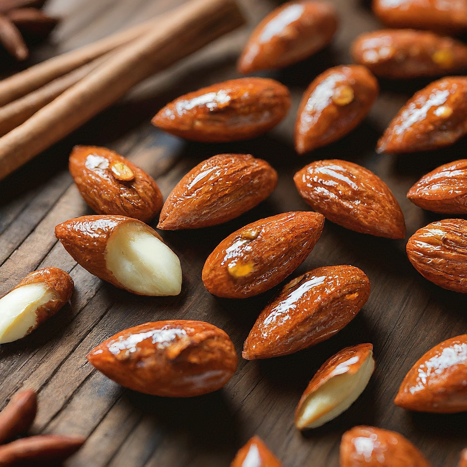Spiced Honey Roasted Almonds Recipe: Gleeful Nibbles! - The Fresh Man cook