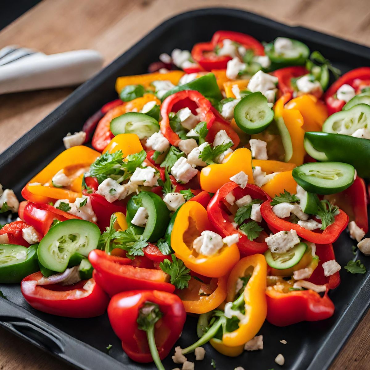 Bell Pepper Salad Recipe "Easy & Refreshing" - The Fresh Man cook