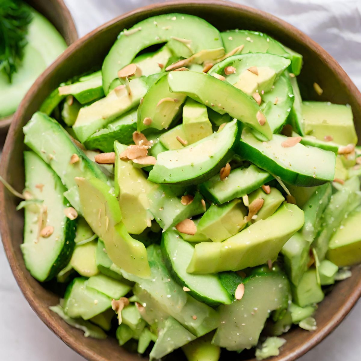 Cucumber Avocado Salad Recipe (5 min Recipe) - The Fresh Man cook