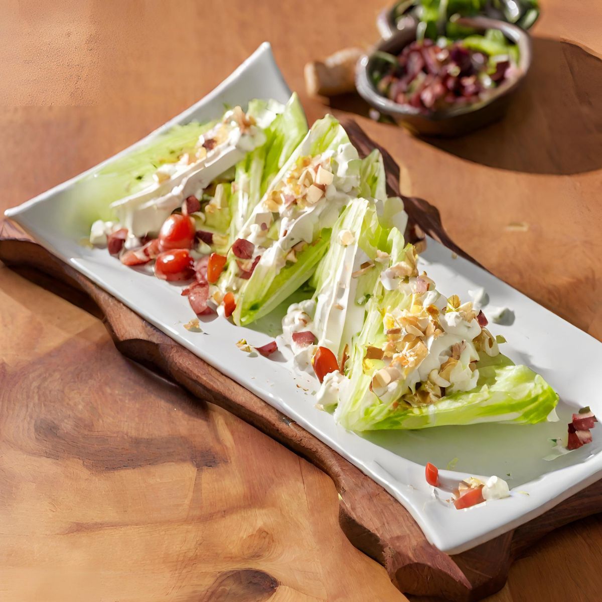 Outback Blue Wedge Salad (Creamy Dreamy Delight) - The Fresh Man cook