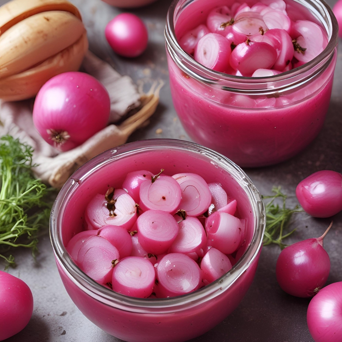 Pink Pickled Onions Recipe: Tangy and Vibrant Twist! - The Fresh Man cook