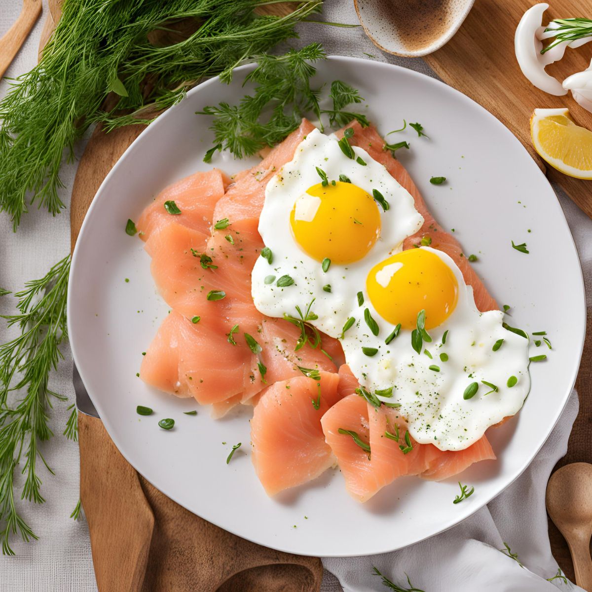 Smoked Salmon and Eggs Recipe: Elegant Breakfast Delight! - The Fresh ...