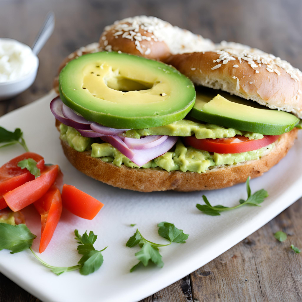 Avocado Bagel Sandwich: Quick And Fresh Bagel! - The Fresh Man cook