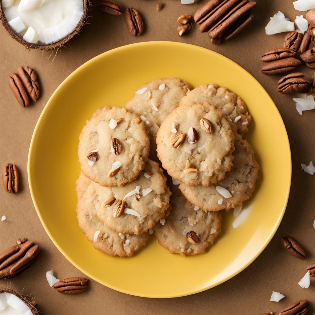 Coconut Pecan Cookies: Crunchy Coconut Bites! - The Fresh Man cook
