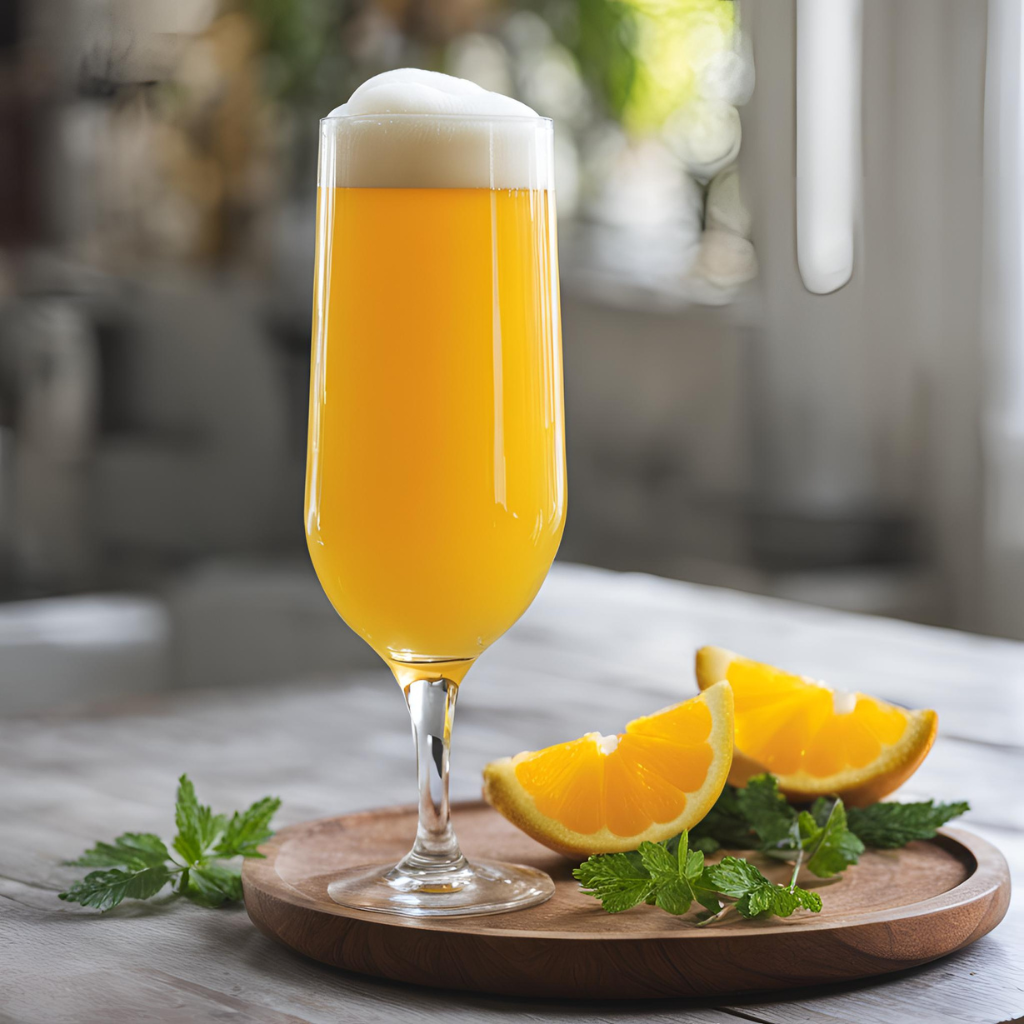 Beermosa: Orange Juice Beer Fizz! - The Fresh Man cook