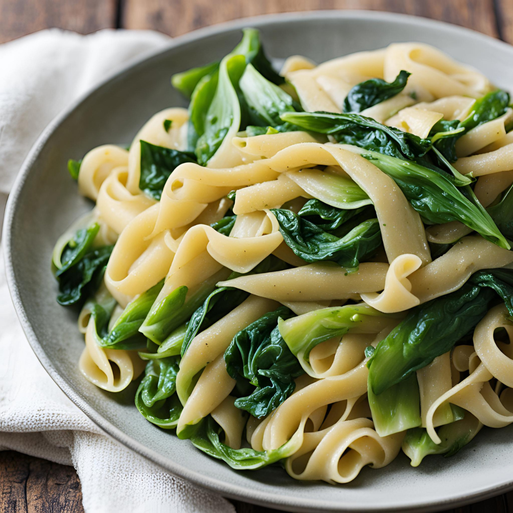 Bok Choy Pasta: Pasta's Asian Fusion Twist! - The Fresh Man cook