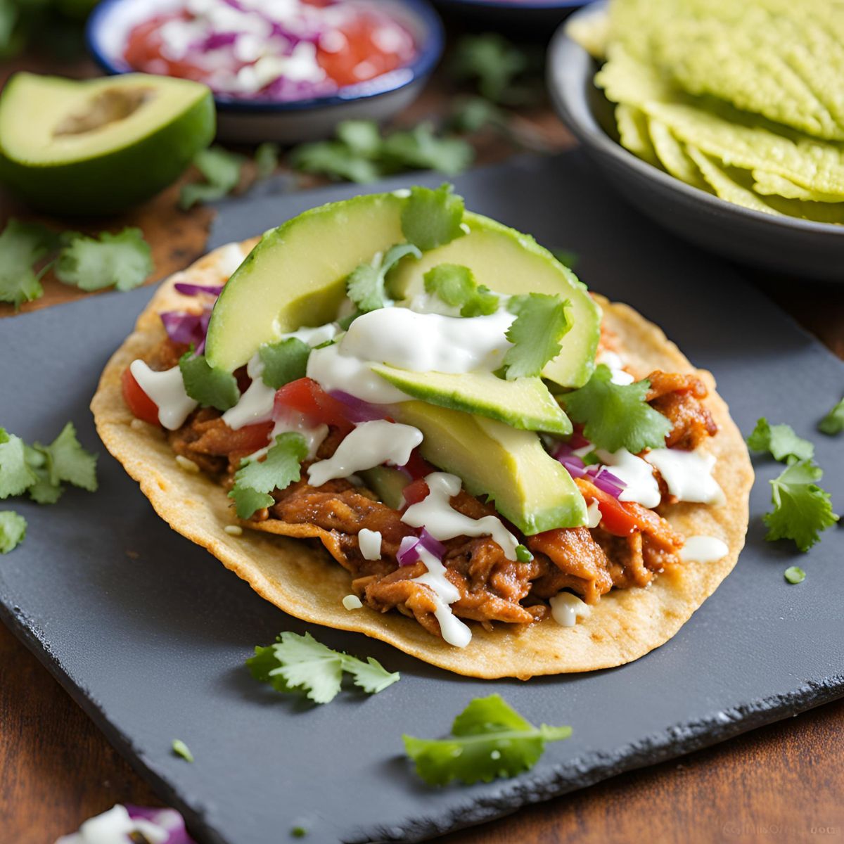 Tostadas de Pollo Recipe: Authentic Mexican Flavor! - The Fresh Man cook