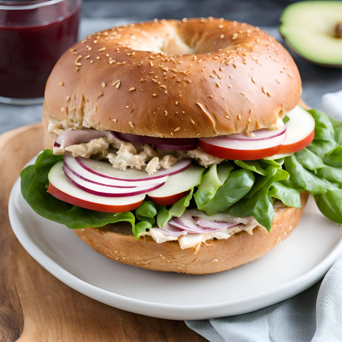 Turkey Bagel Sandwich Recipe: Perfect Lunch Delight! - The Fresh Man cook