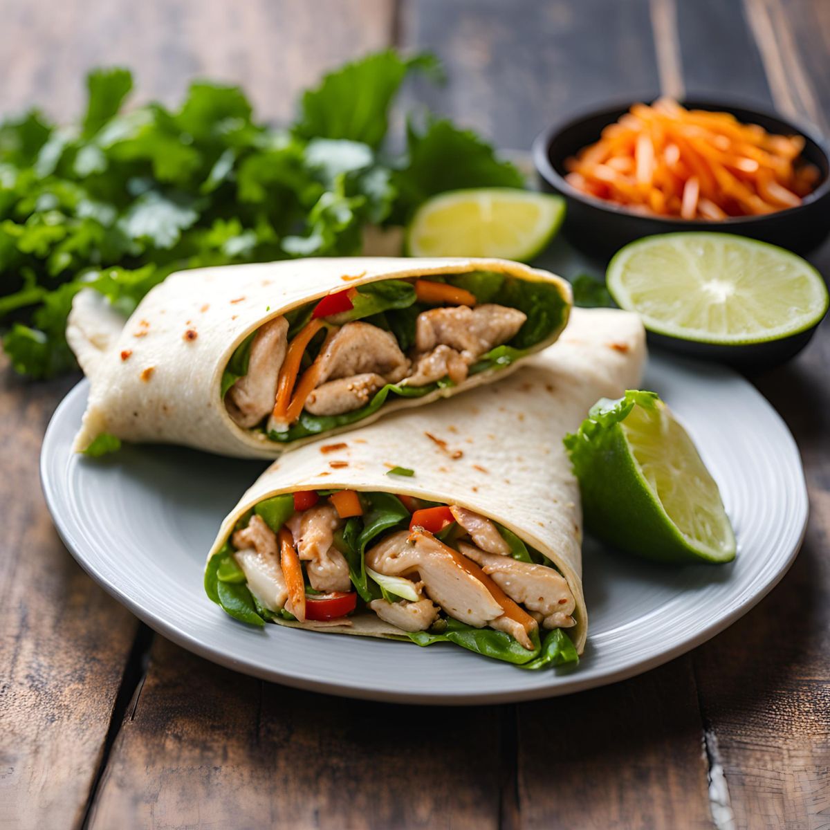 Thai Chicken Wrap Recipe: Easy and Delicious Meal! - The Fresh Man cook