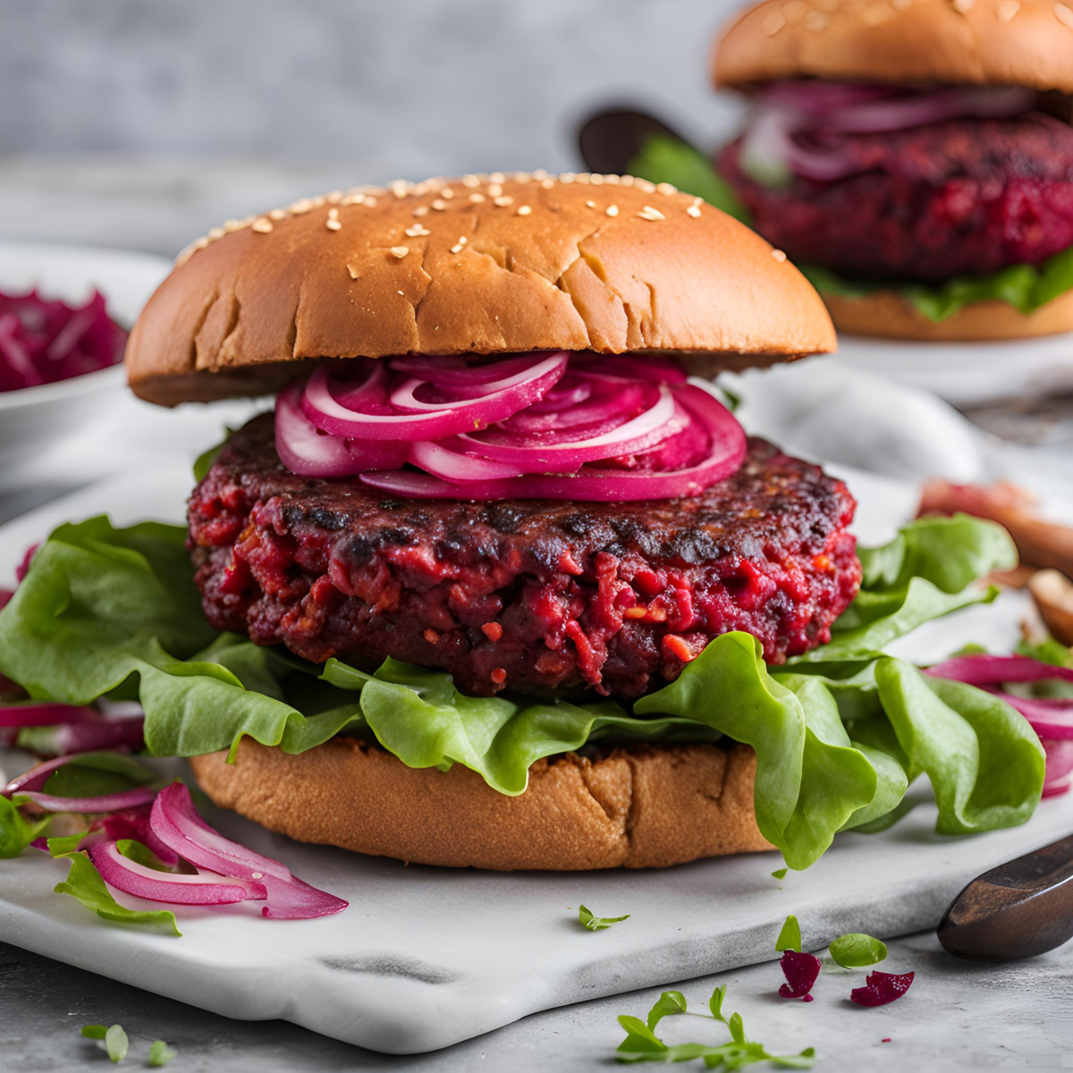 Beet Burger Recipe: Delicious Vegetarian Option! - The Fresh Man cook