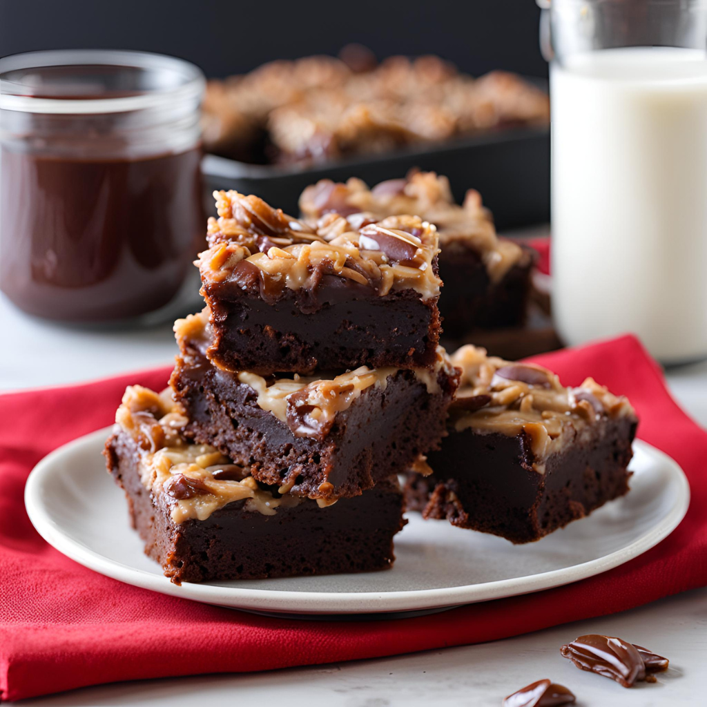 German Chocolate Brownies: Rich And Gooey Dessert! - The Fresh Man cook