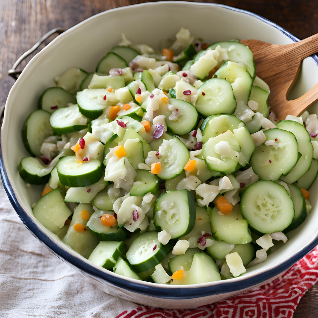 Southern Cucumber Salad: Healthy, Refreshing Touch! - The Fresh Man cook