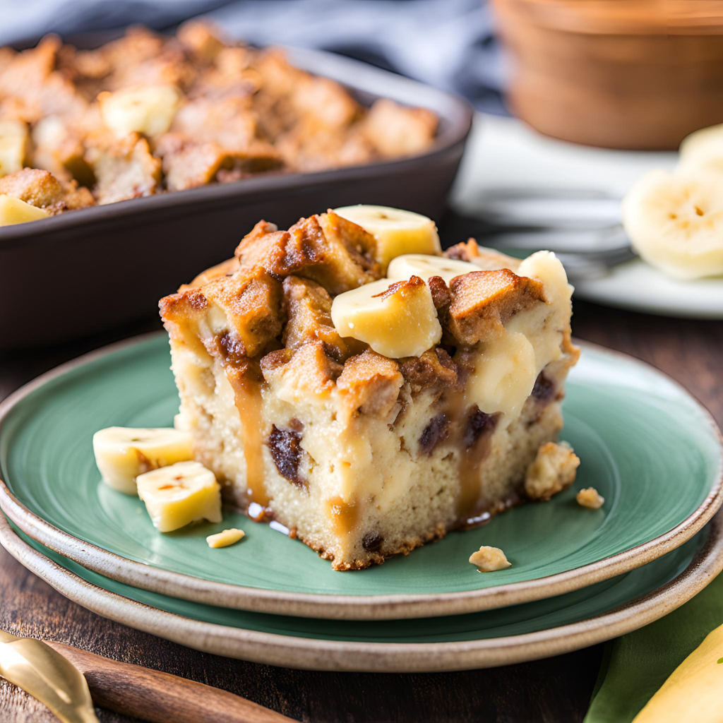 Banana Bread Pudding: Warm Banana Pudding Delight! - The Fresh Man cook